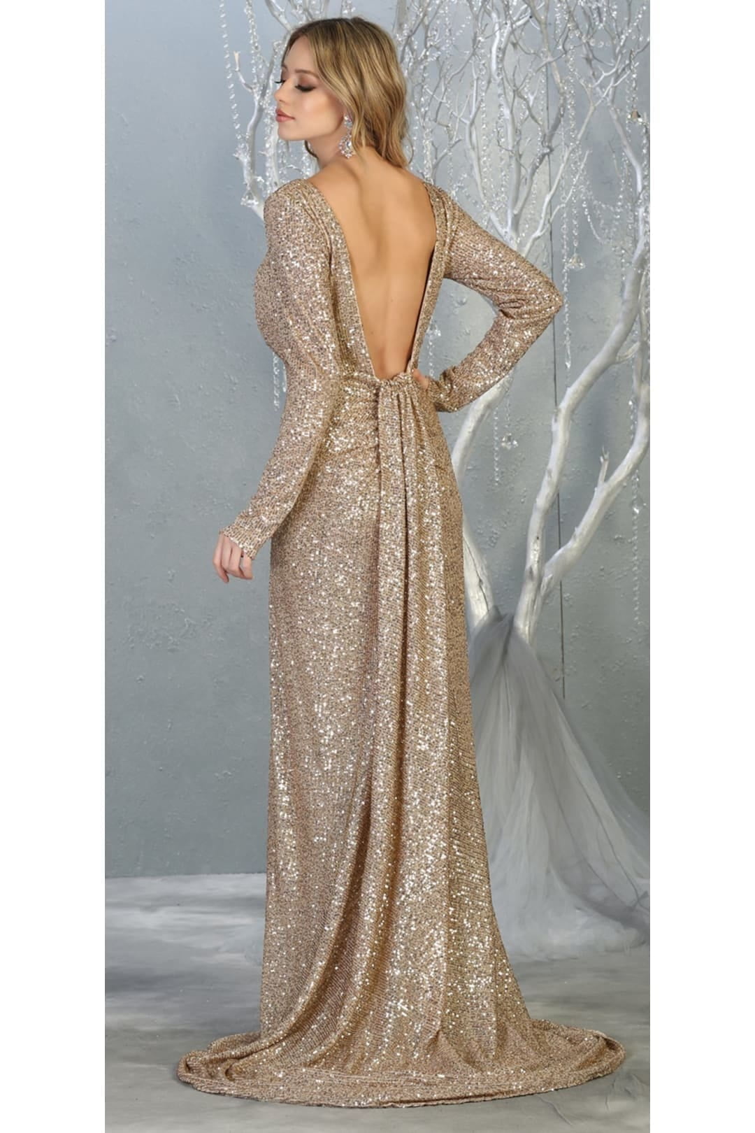 Royal Blue Queen Gold Christmas & Holiday Dress Satin RQ7795 6 ...