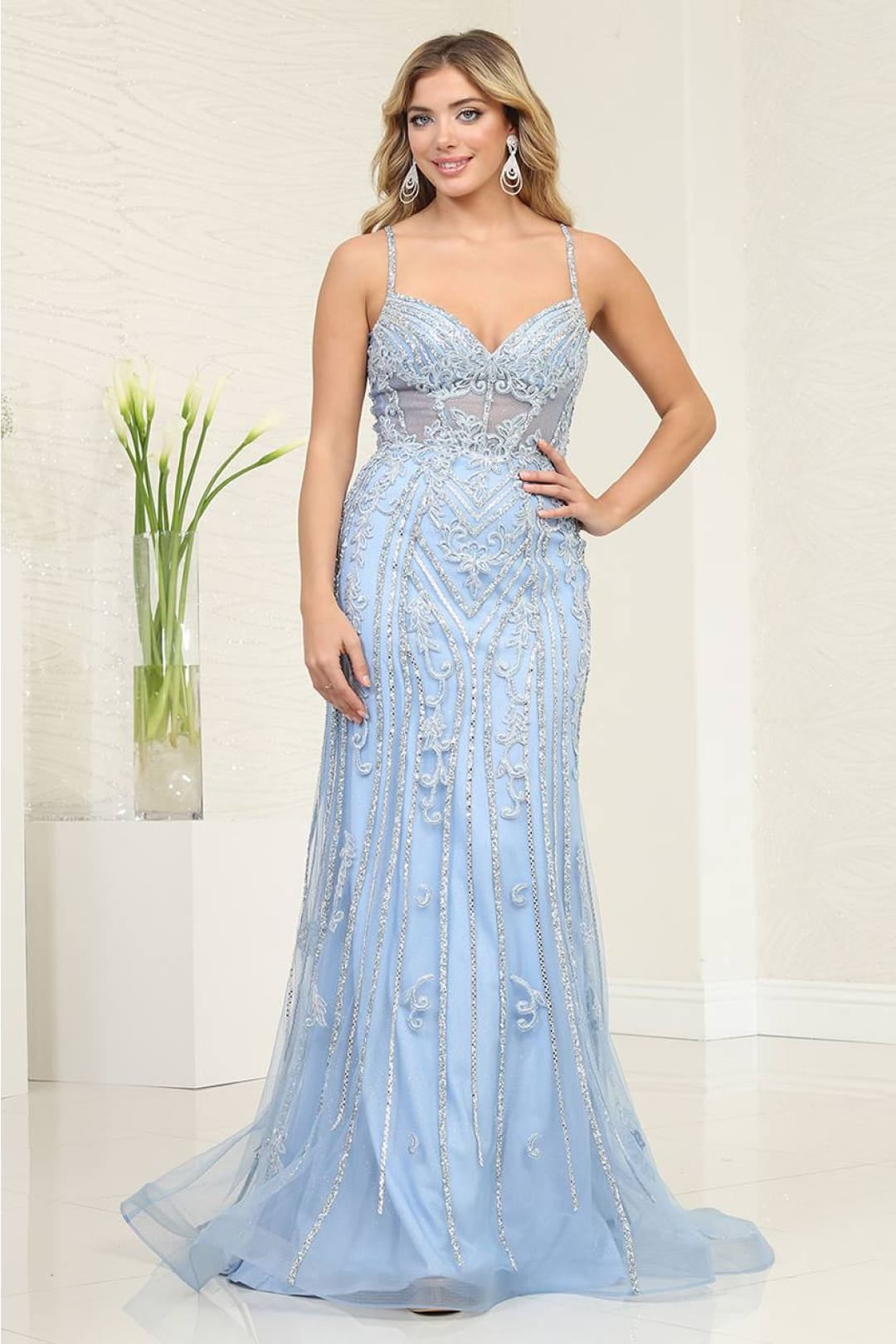 Royal Blue Queen RQ8144 Luxurious Mermaid Prom 2026 Dress with Fine ...