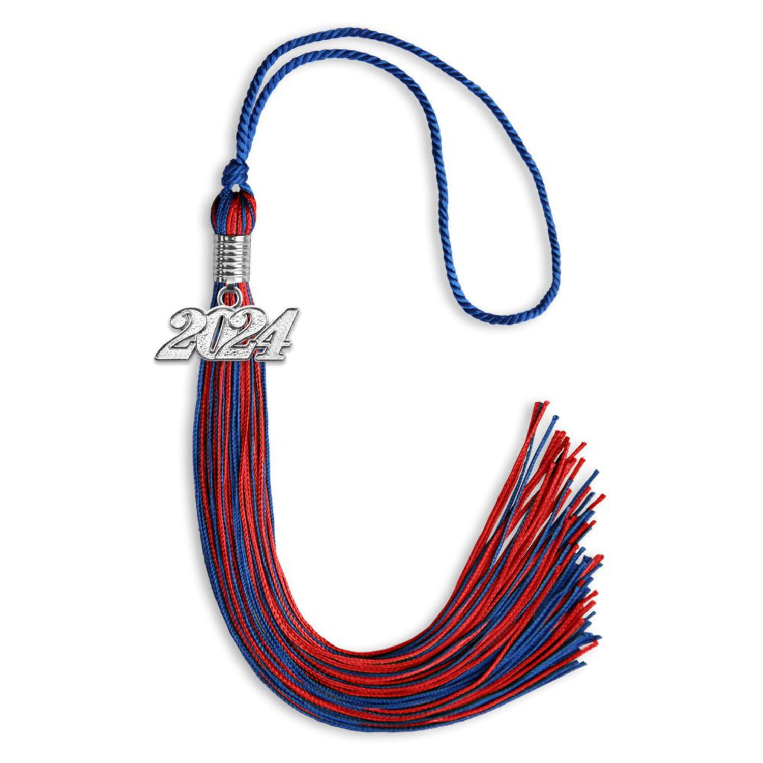 Endea Graduation Royal Blue/Red Mixed Color Graduation Tassel with ...