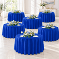 Royal Blue Round Tablecloths 108 Inch(fit 48-84 Inch Tables) 6 Pack ...
