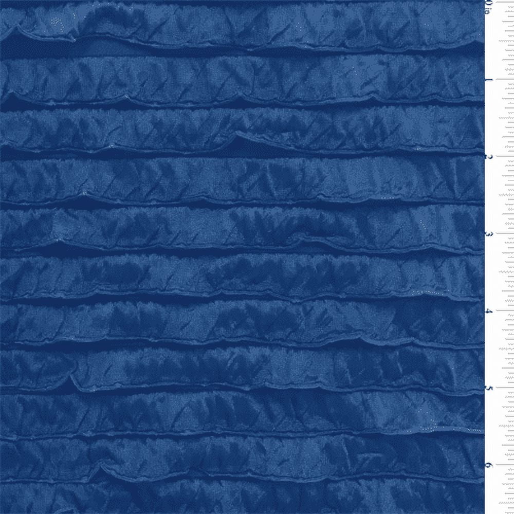 Royal Blue Ruffle Knit, Fabric By the Yard - Walmart.com