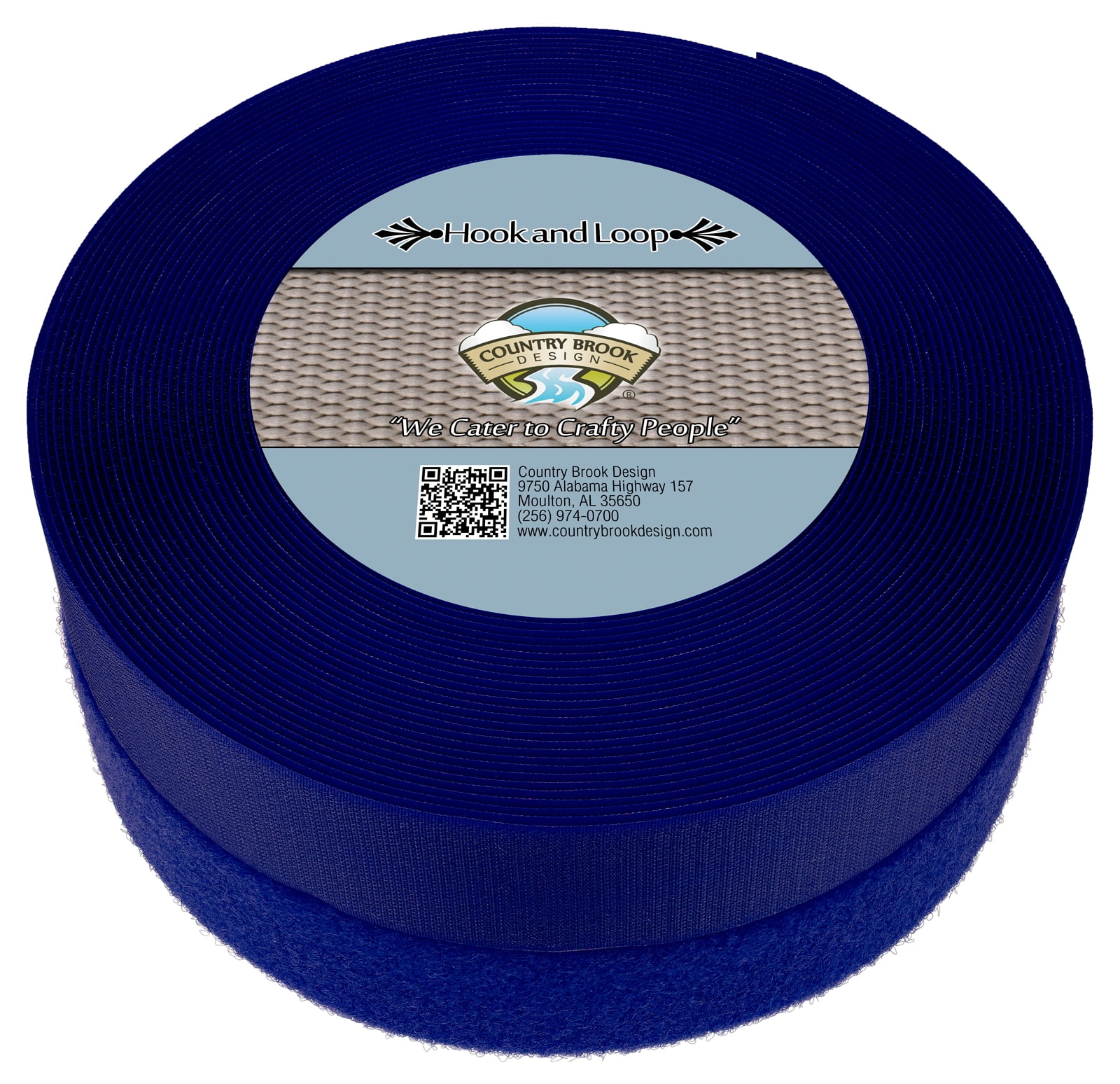 Country Brook Design® Royal Blue Sew On Hook And Loop (2 inch, 50 yards ...