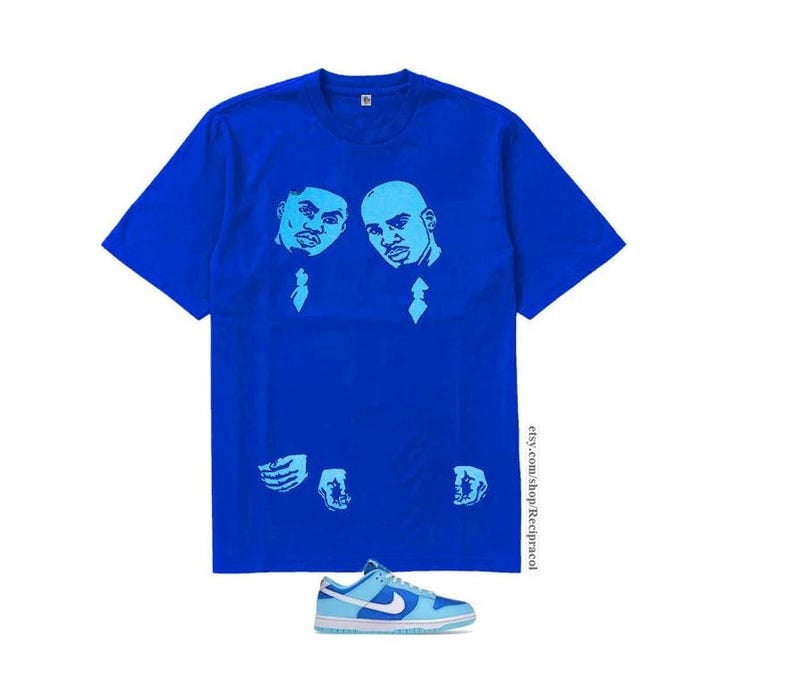 Royal Blue Sky Belly outfit shirt to match Argon dunk - Walmart.com