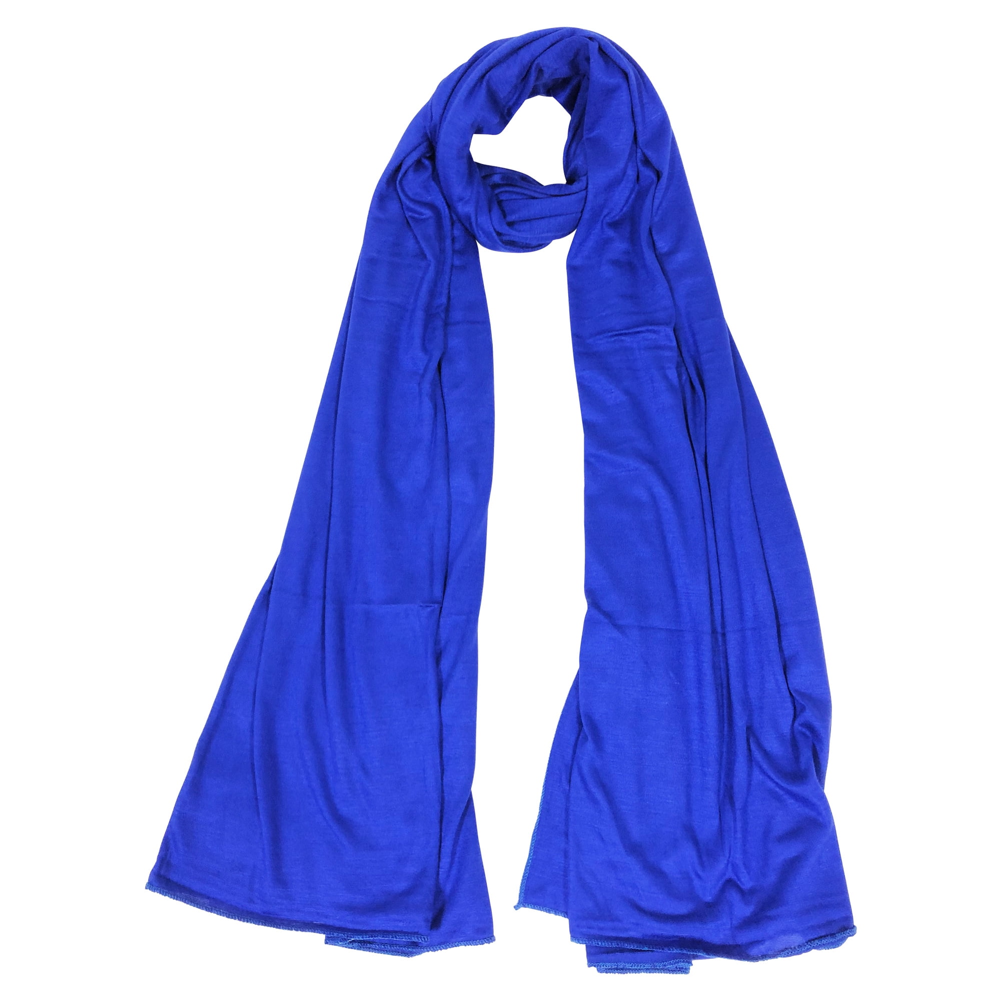 Royal Blue Soft Stretch Lightweight Jersey Hijab Rectangle Women's Head ...