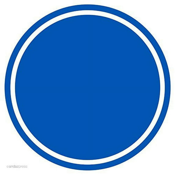 Royal Blue Solid Color Circle Gift Labels, 40-Pack - Walmart.com