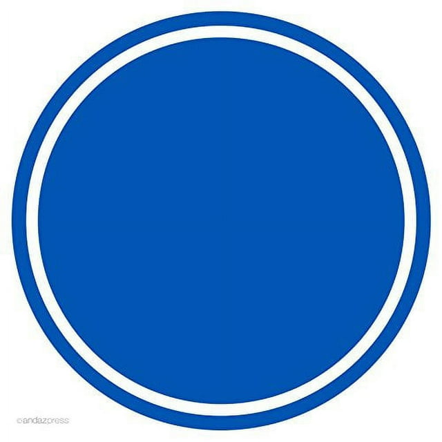 Royal Blue Solid Color Circle Gift Labels, 40-Pack - Walmart.com