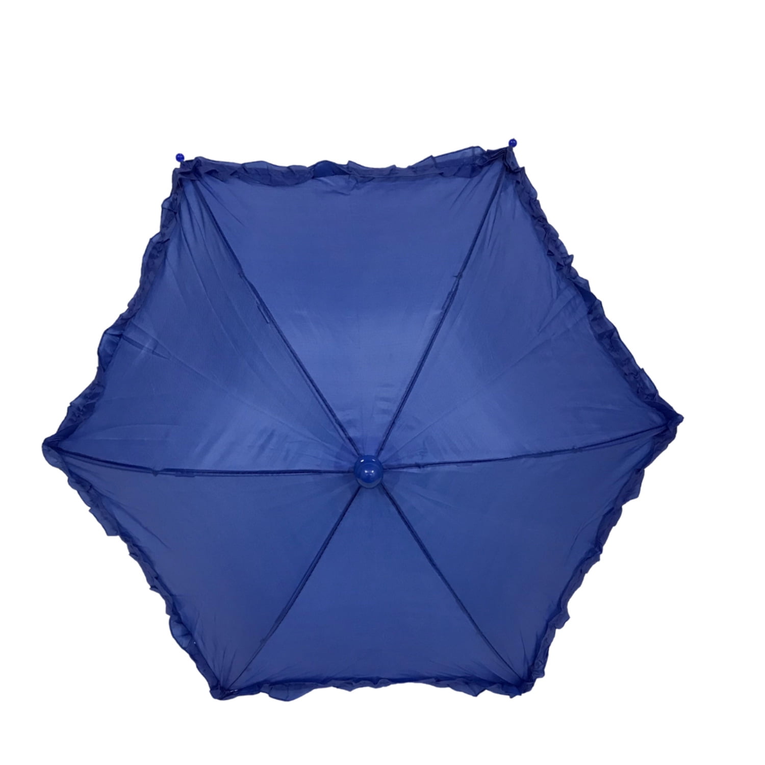 Royal Blue Umbrella with Ruffle 14.5" (Each) - Walmart.com