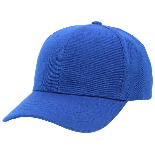 Royal Blue Velcro Closure Adult Unisex Baseball Cap - Walmart.com