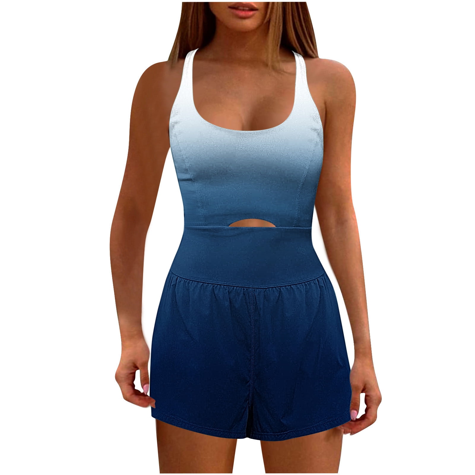 Royal Blue Women Overalls Shortalls Workout Athletic Overalls Shortalls ...