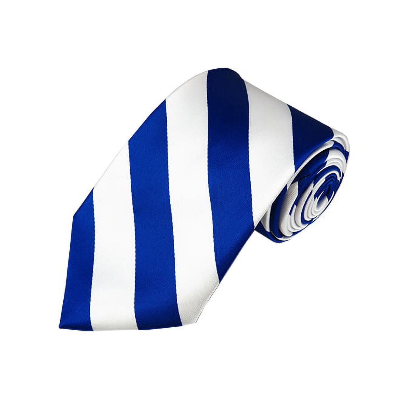 Royal Blue and White College Stripe Woven Tie - Walmart.com