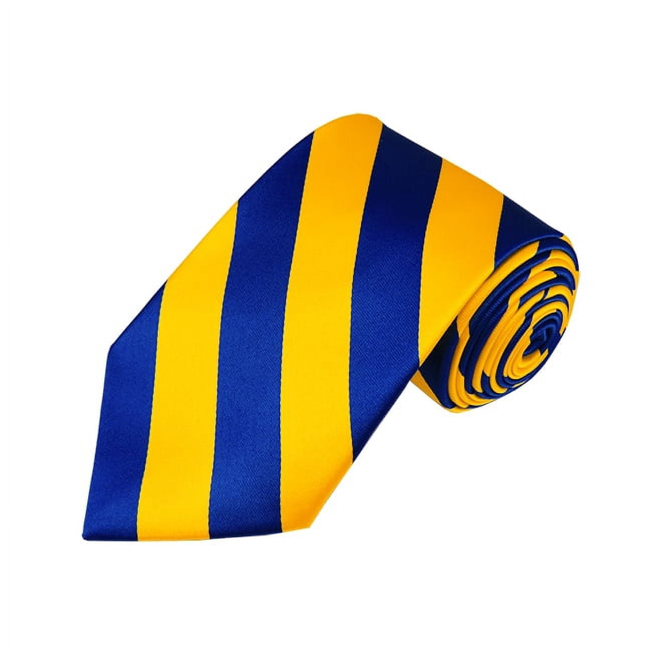 Royal Blue and Yellow College Stripe Woven Tie - Walmart.com