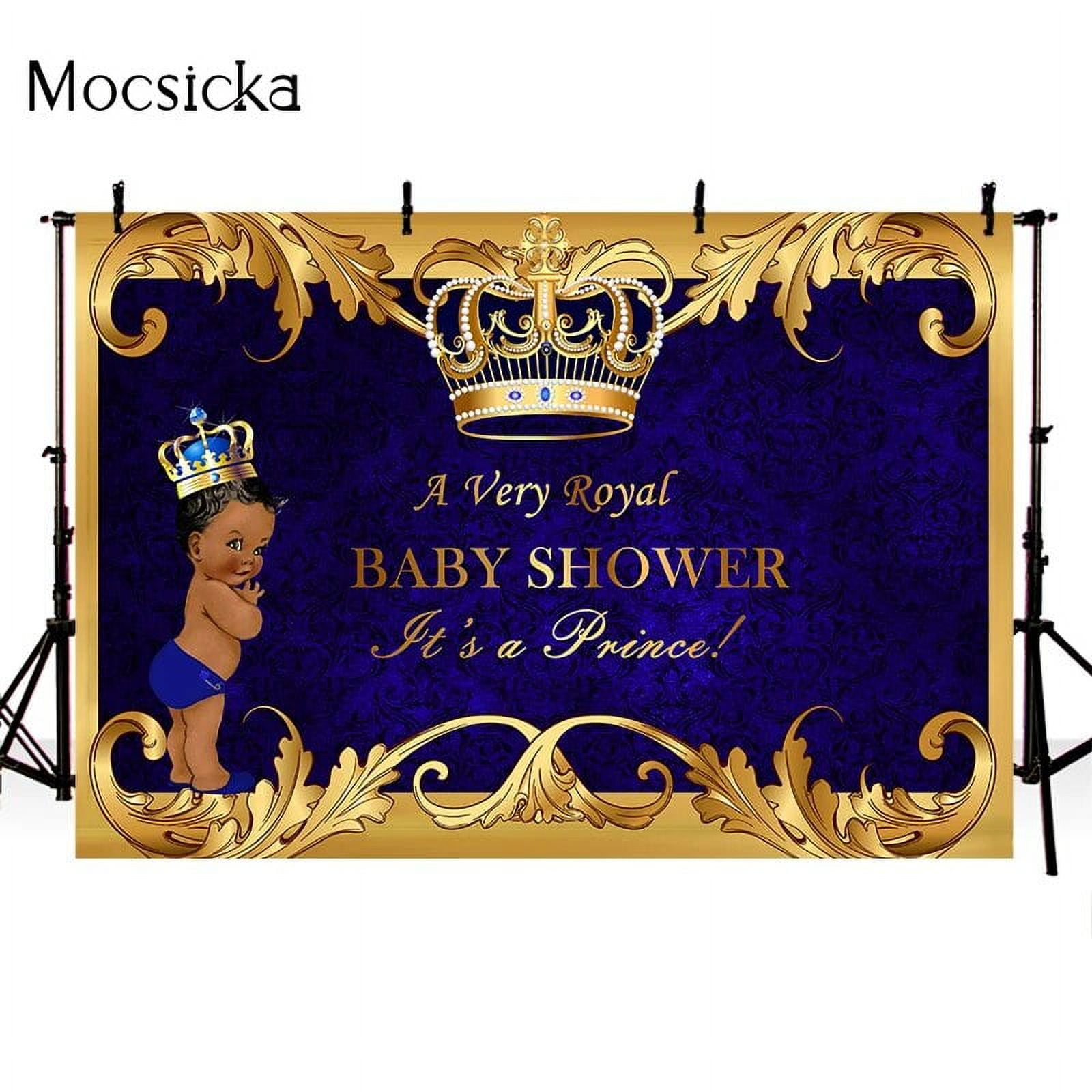 Royal Boy Photography Background Little Prince Crown Party Decoration ...