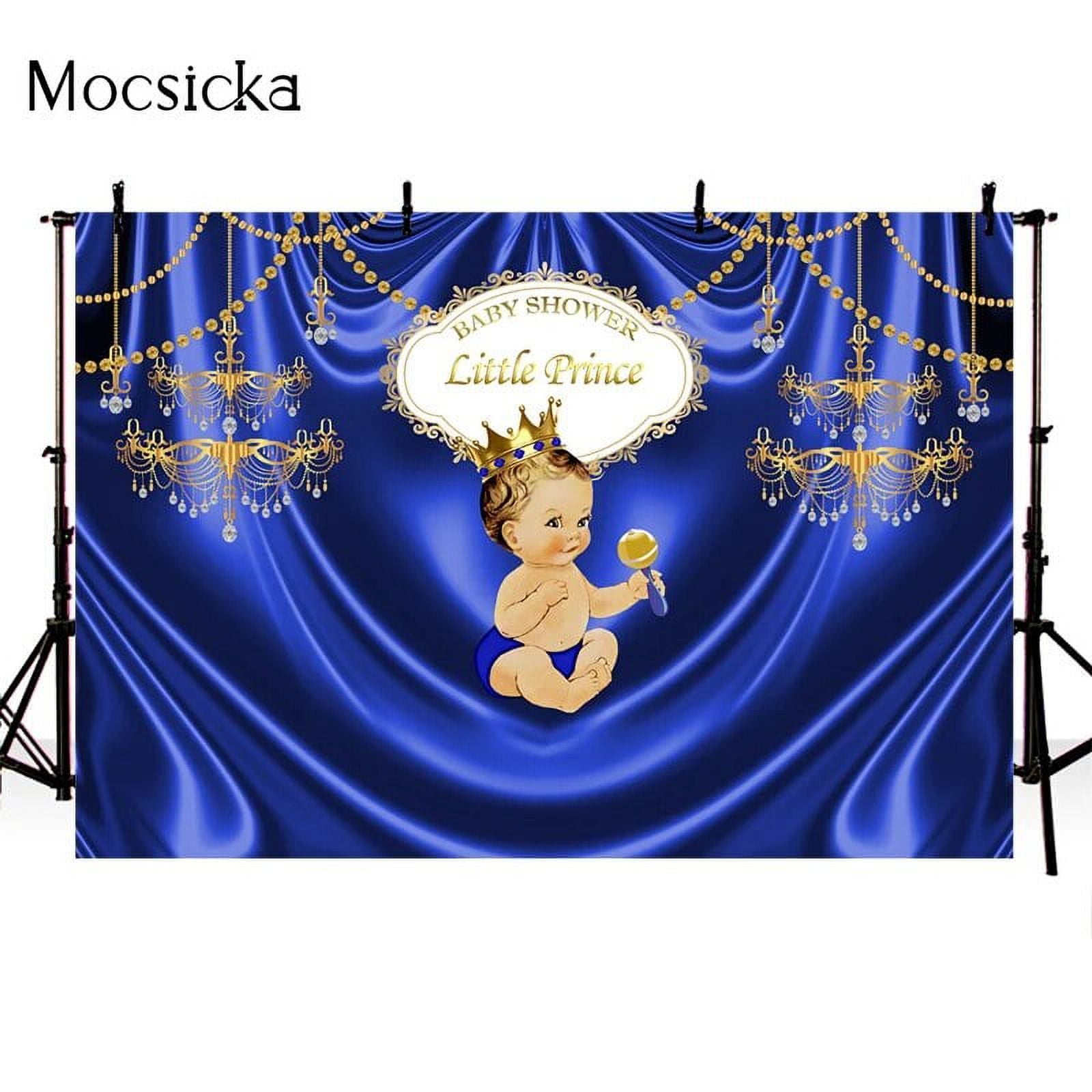 Royal Boy Photography Background Little Prince Crown Party Decoration ...