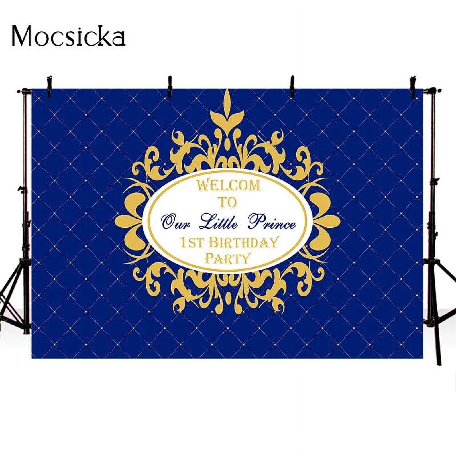 Royal Boy Photography Background Little Prince Crown Party Decoration ...