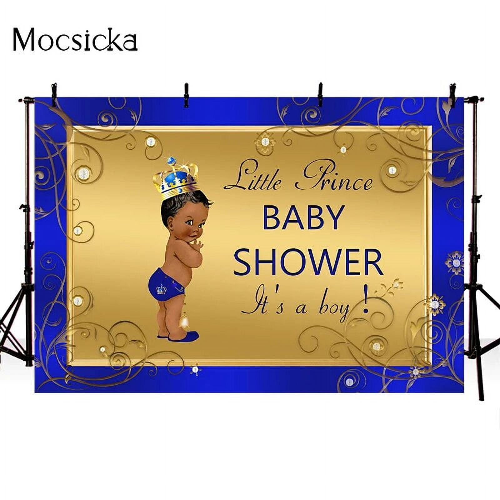 Royal Boy Photography Background Little Prince Crown Party Decoration ...