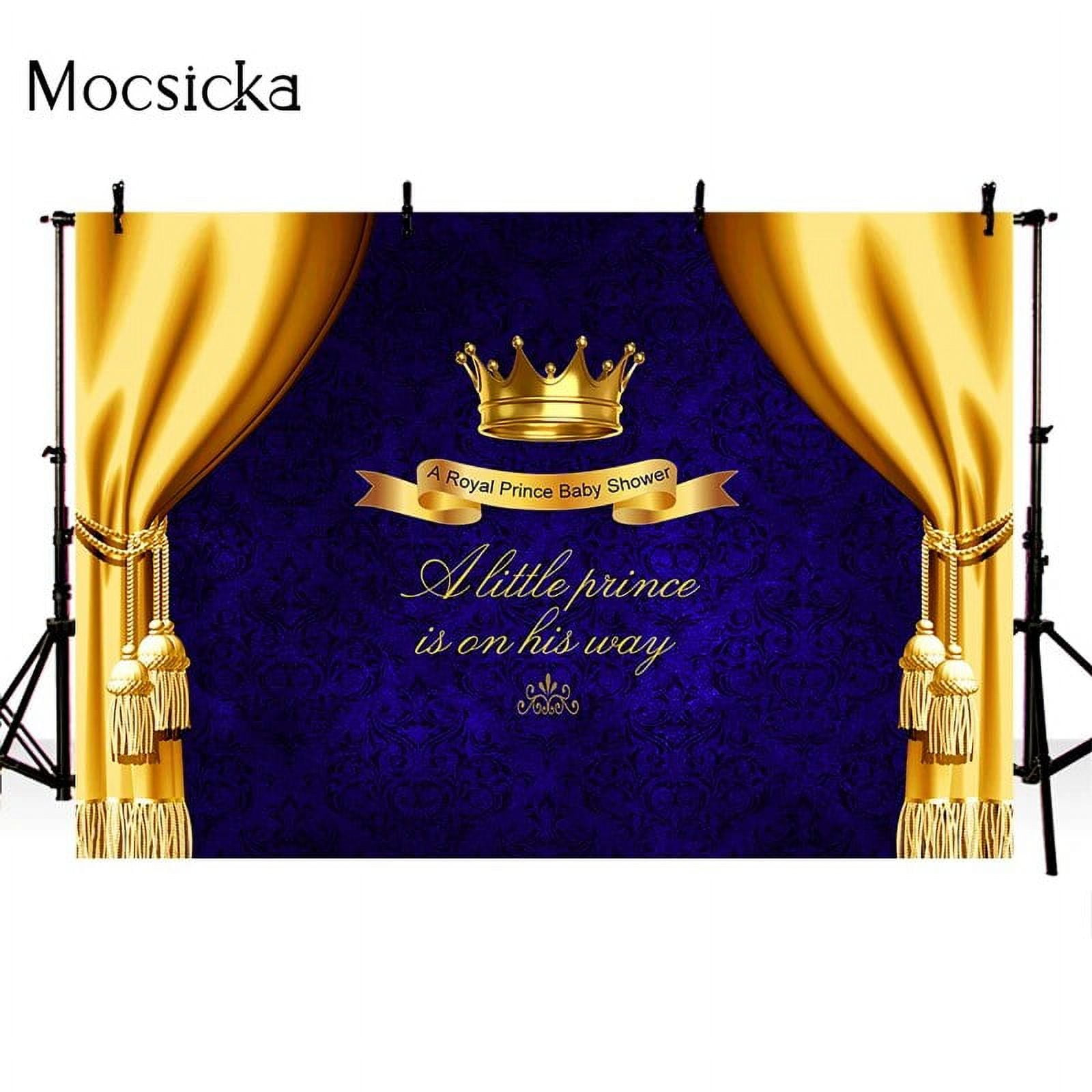 Royal Boy Photography Background Little Prince Crown Party Decoration ...