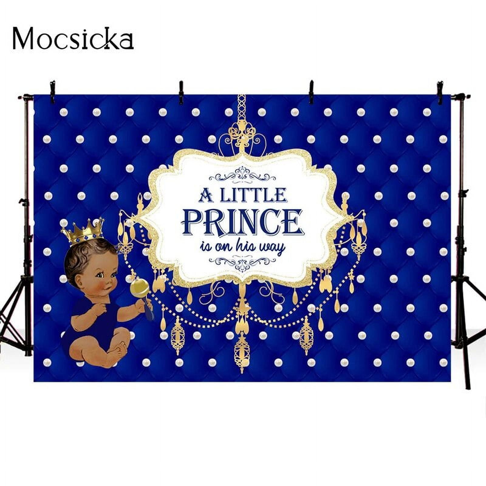 Royal Boy Photography Background Little Prince Crown Party Decoration ...