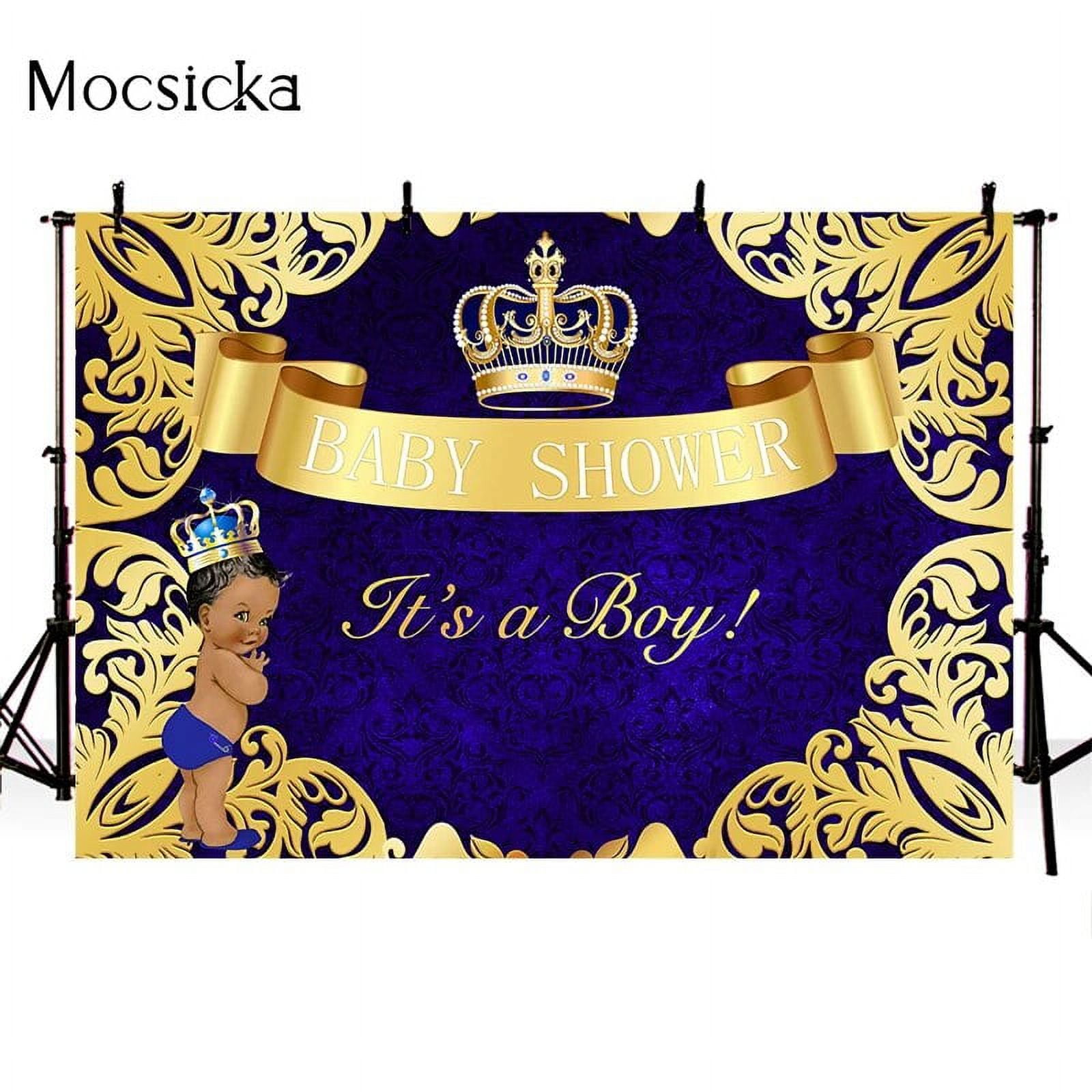 Royal Boy Photography Background Little Prince Crown Party Decoration ...