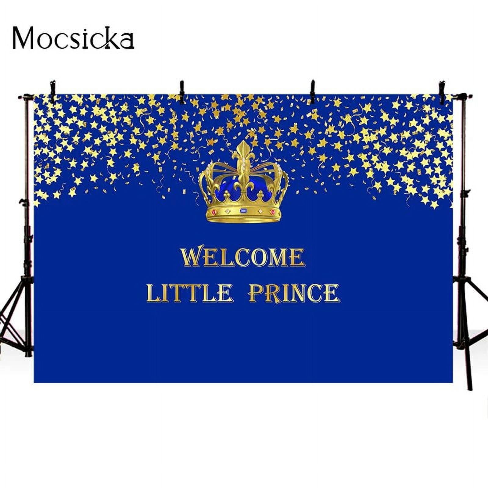 Royal Boy Photography Background Little Prince Crown Party Decoration ...