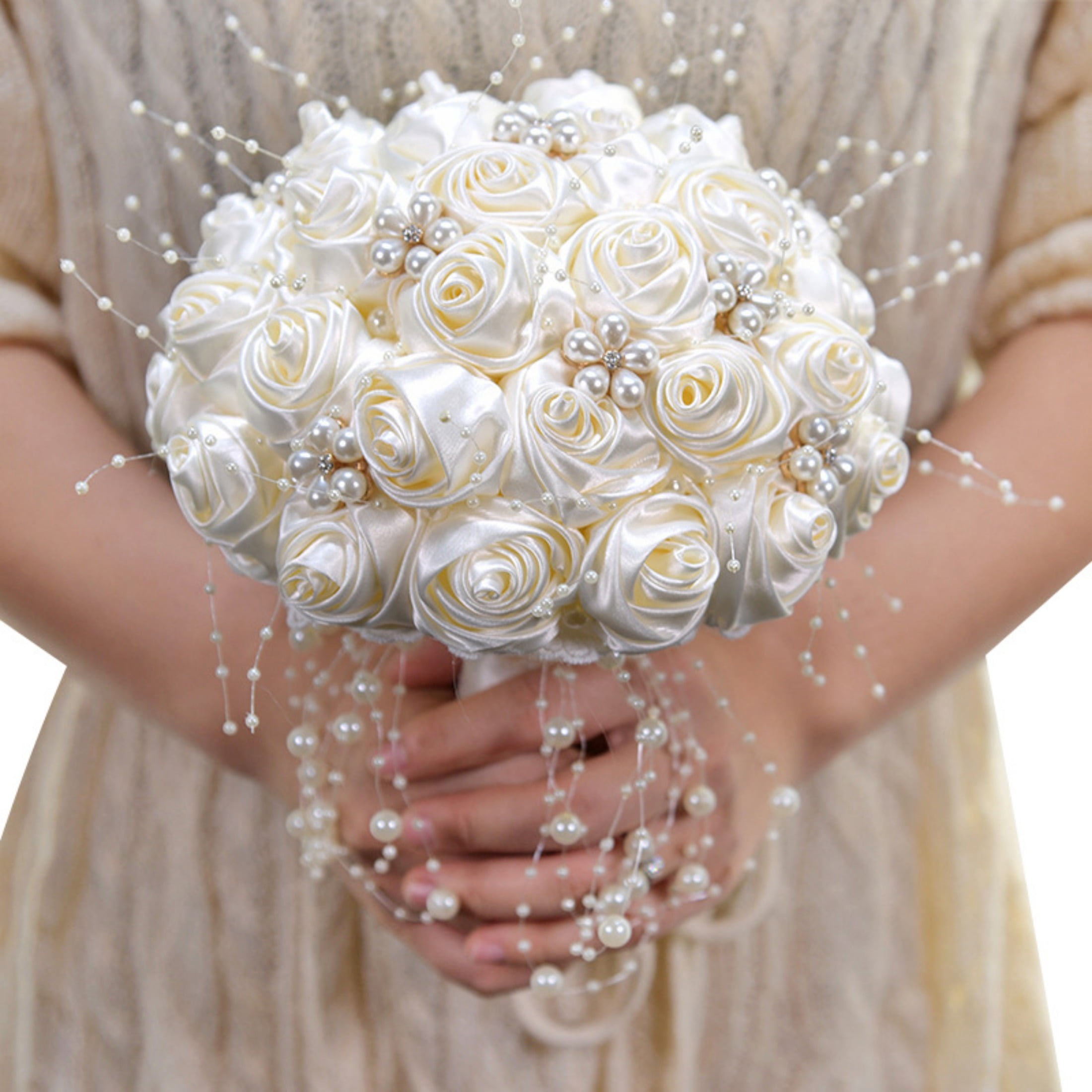 Royal Bridal Wedding Bouquet Round Holding Bouquet Throw Toss ...
