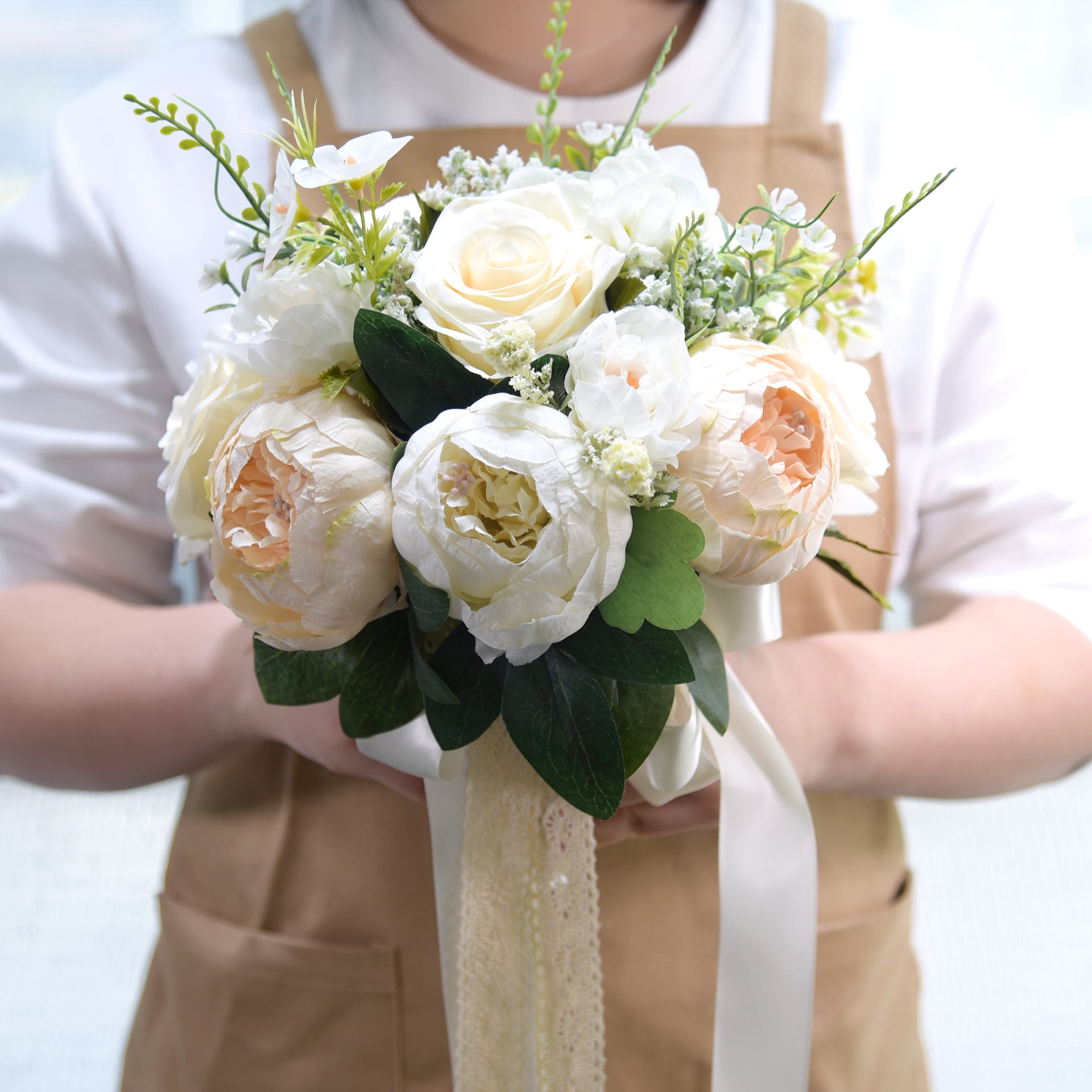Royal Bridal Wedding Bouquet Round Holding Bouquet Throw Toss ...