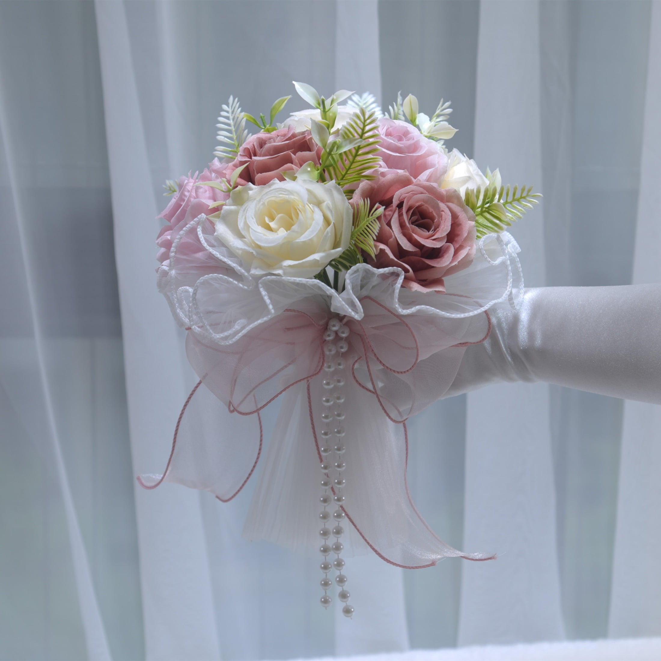 Royal Bridal Wedding Bouquet Round Holding Bouquet Throw Toss ...