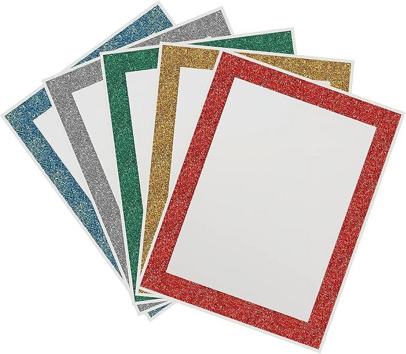 Royal Brites Glitter Glam Poster Board 5 Assorted Color Glitter Frame ...