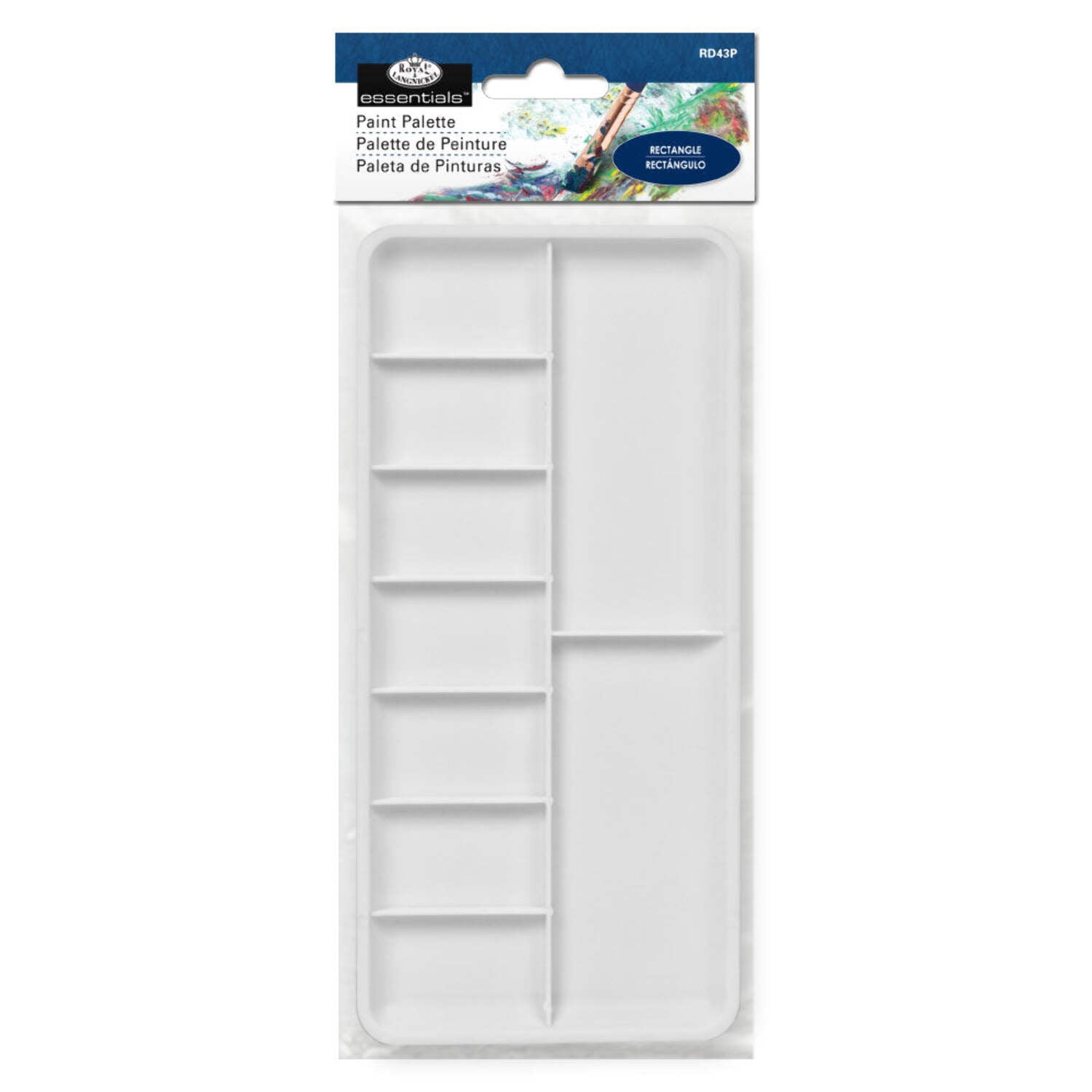 Royal & Langnickel Essentials™ Rectangular Paint Palette - Walmart.com