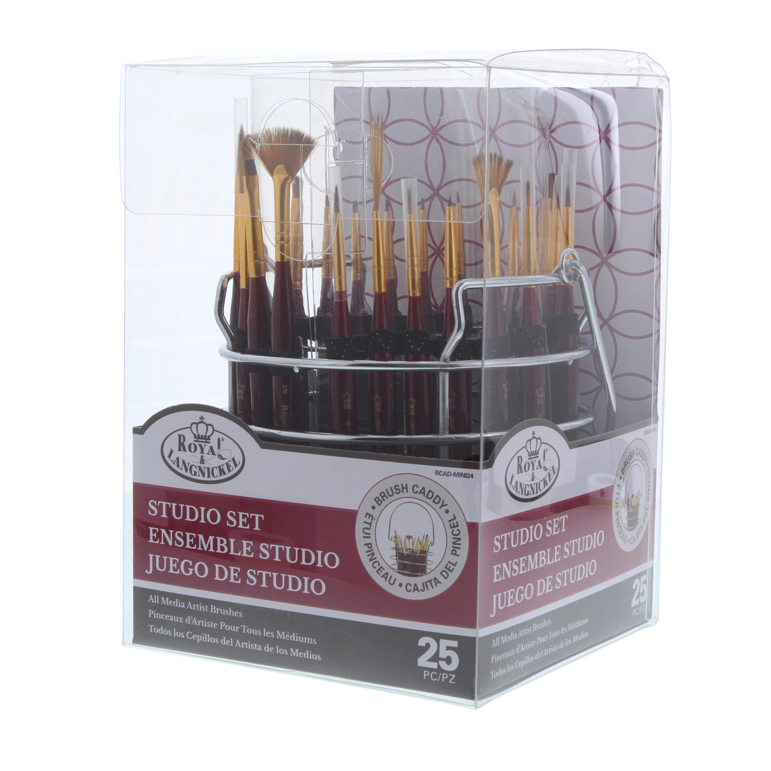 Royal Brush Artist Studio Brush Caddie Set, 24-Brushes - Walmart.com