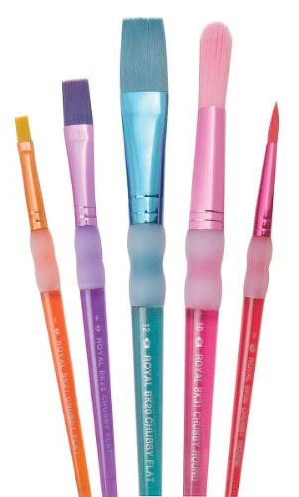Royal Brush Big Kids Choice Chubby Arts and Crafts Brush Set, 5pc ...