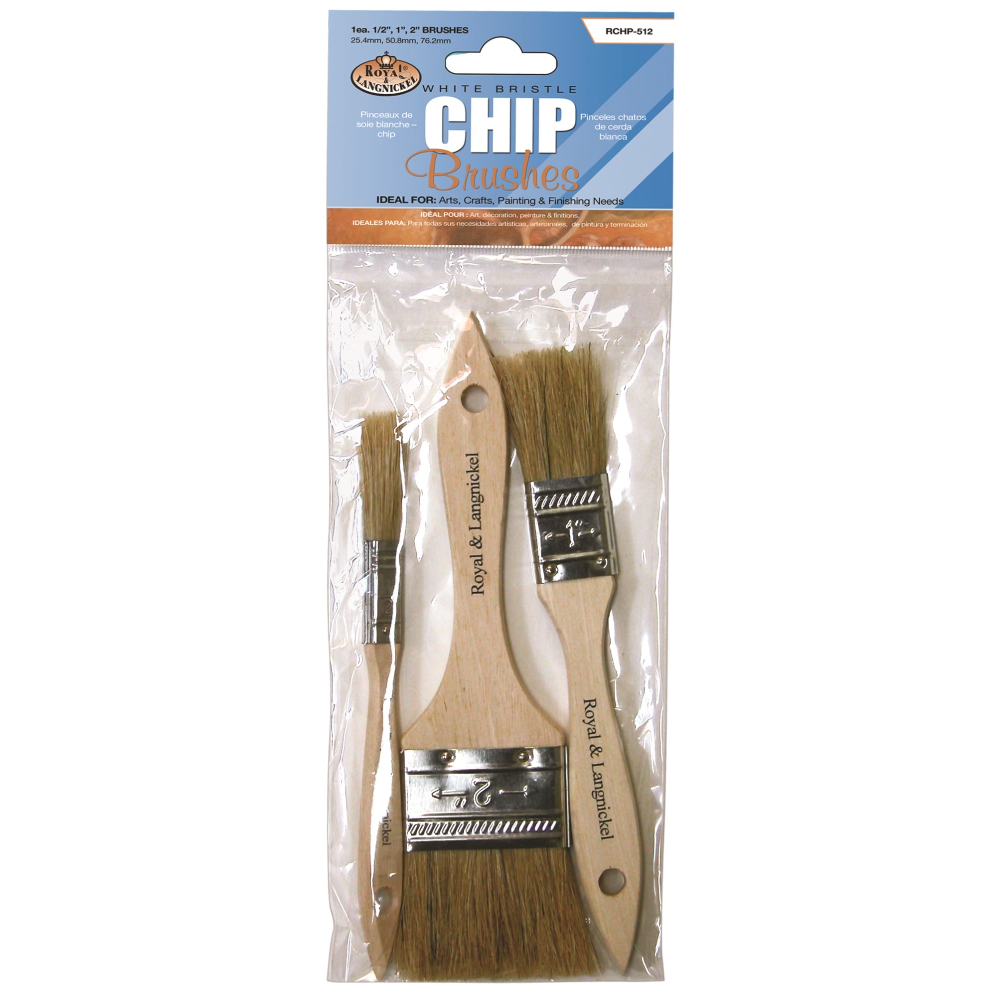 Royal Brush Chip Brush Set, Natural Bristle - Walmart.com