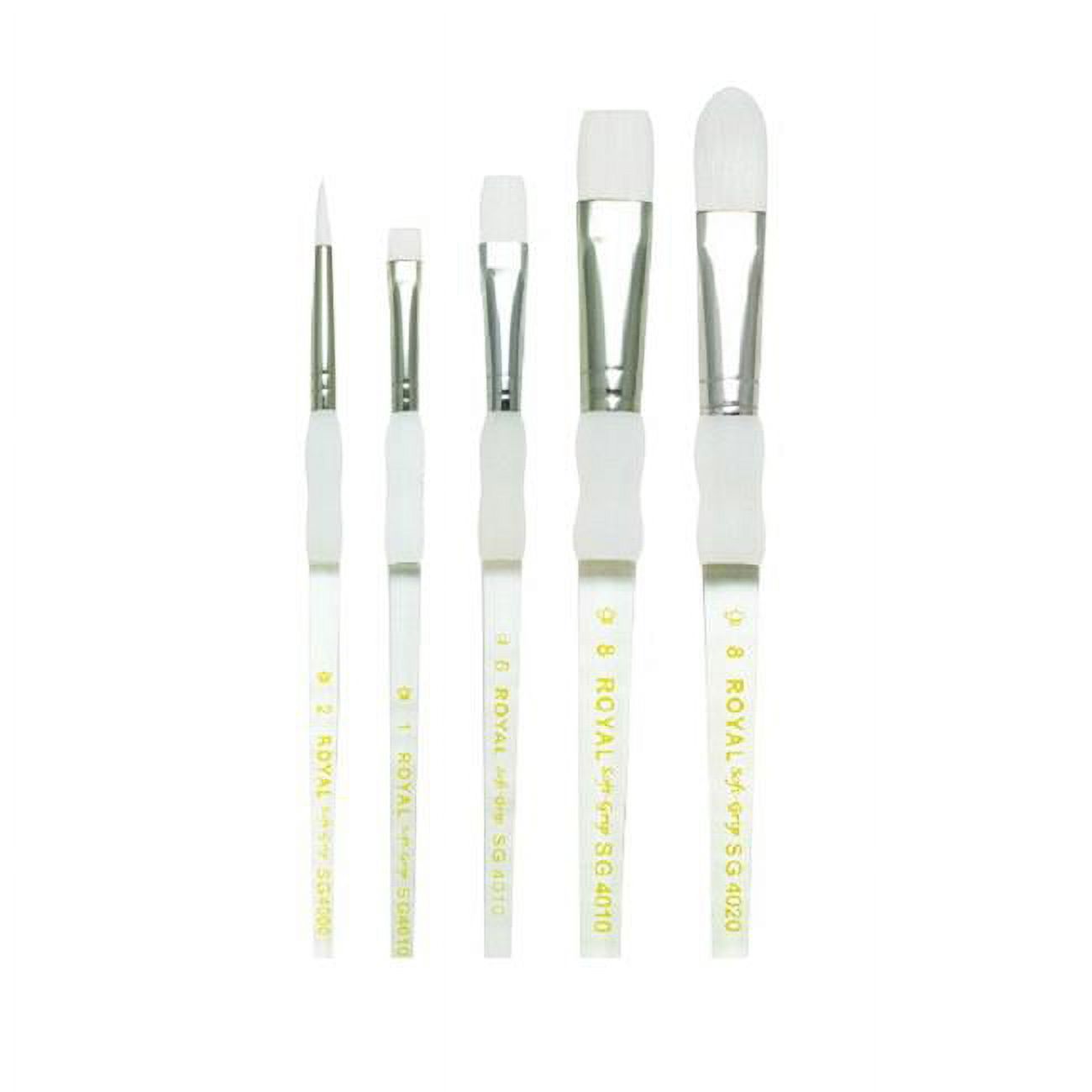 Royal Brush Soft Grip Flat Paint Brush - Pack of 12 - Walmart.com