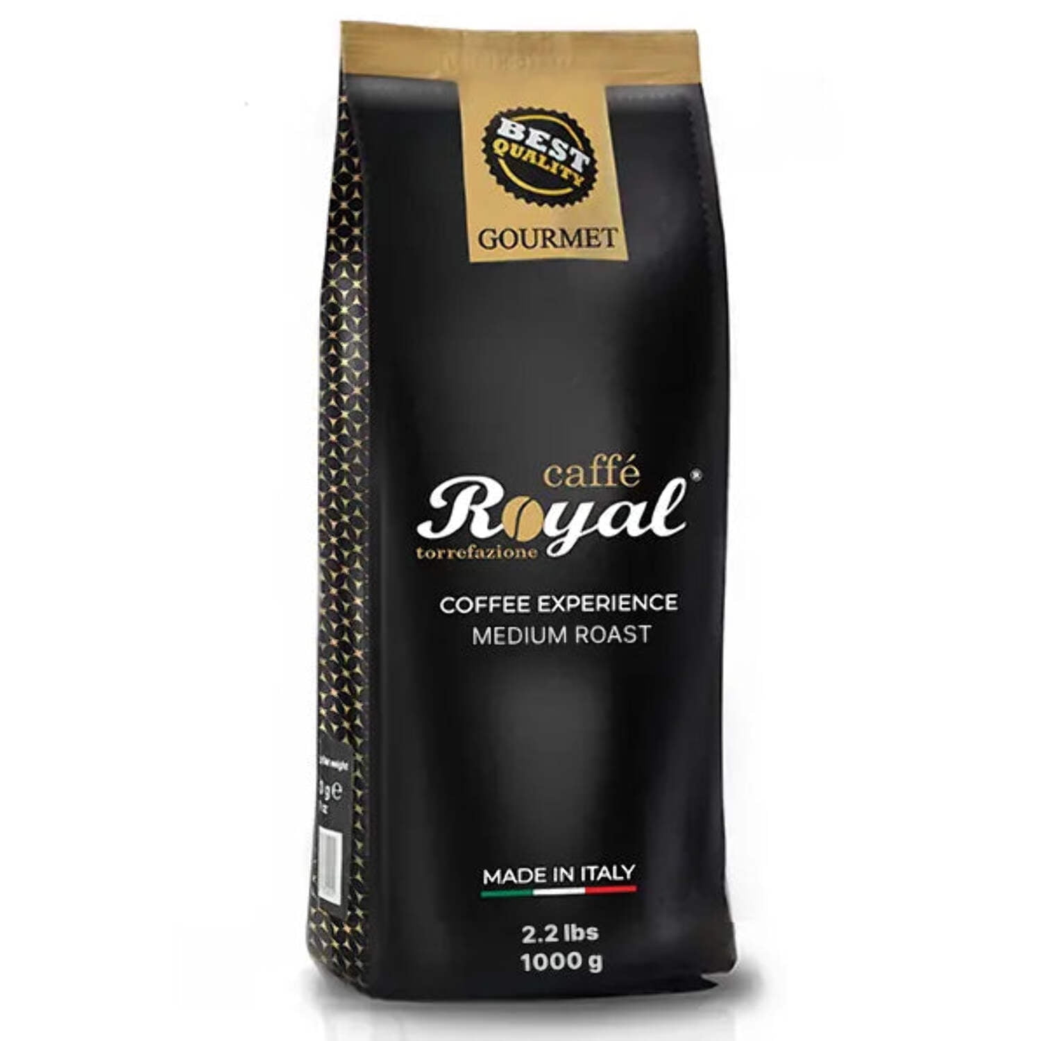 Royal Caffe Italian Coffee Beans – Gourmet Medium Roast, 70% Arabica 30 ...
