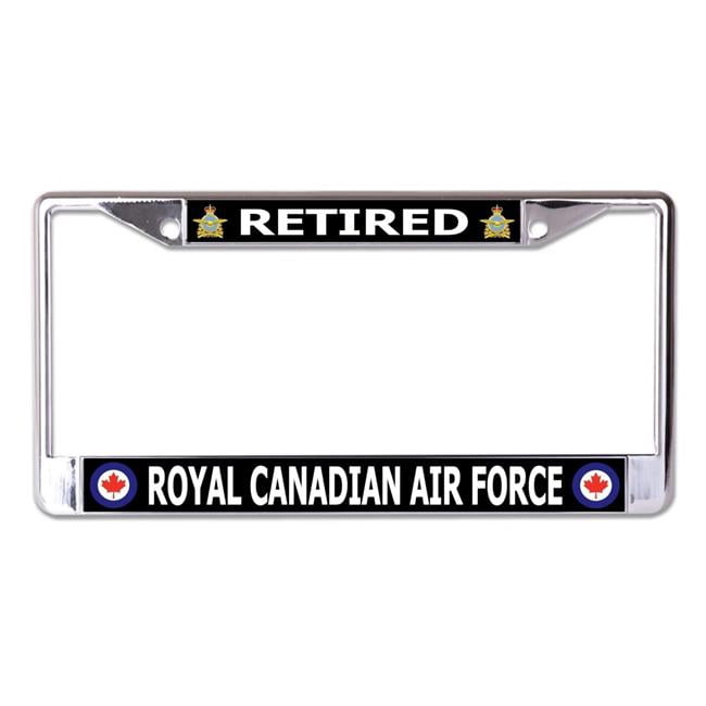 Royal Canadian Air Force Retired #2 Chrome License Plate Frame ...