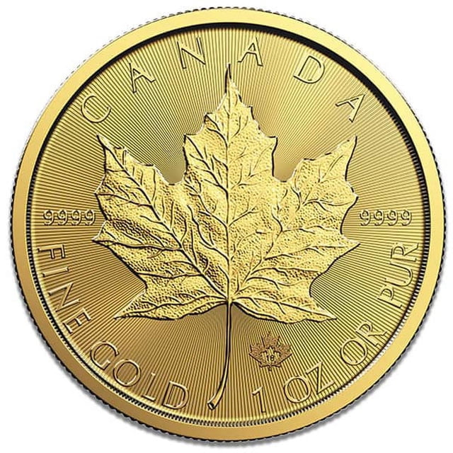 Royal Canadian Mint 1 oz Canadian Maple Leaf Gold Coin Bullion ...