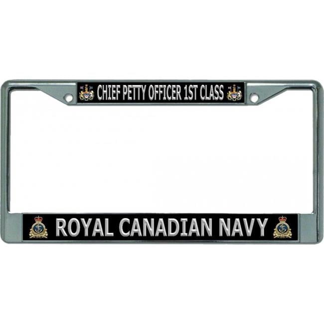 Royal Canadian Navy Chief Petty Officer 1st Class Chrome License Plate ...