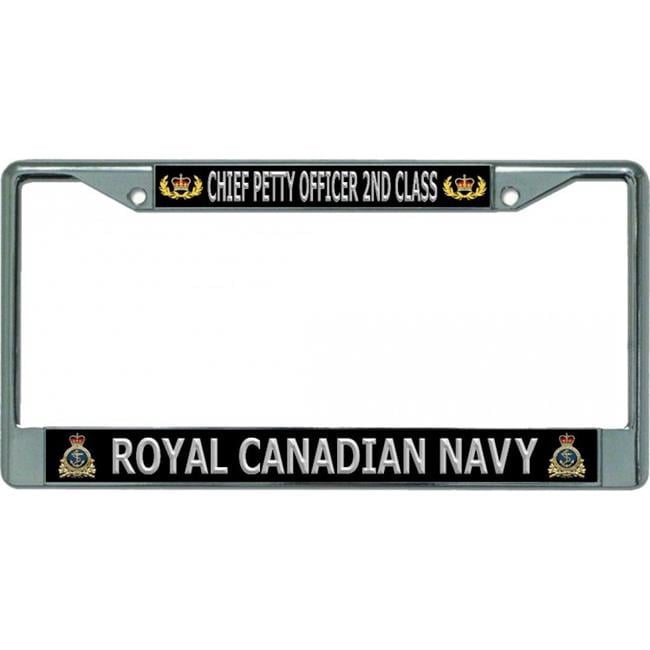 Royal Canadian Navy Chief Petty Officer 2nd Class Chrome License Plate ...