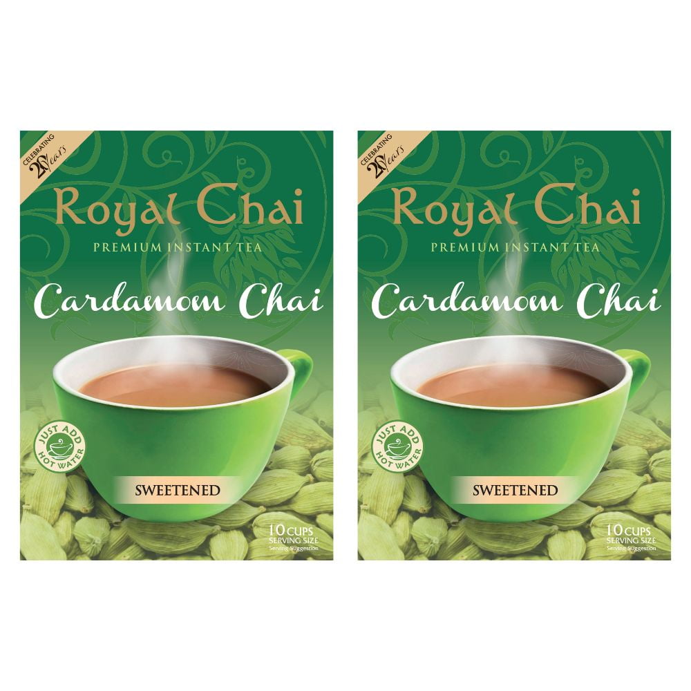 ‎Royal Chai | Cardamom Chai Sweetened | 2 Pack (20 Sachets) | Premium ...