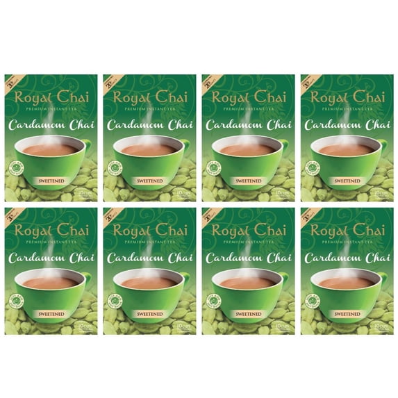 Royal Chai | Cardamom Chai Sweetened | 8 Pack (80 Sachets) | Premium ...