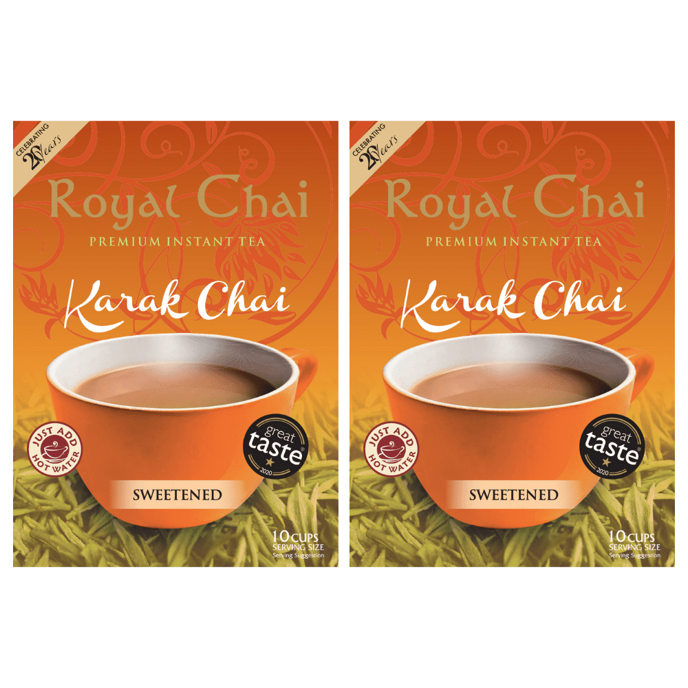 Royal Chai | Karak Chai Sweetened | 2 Pack (20 Sachets) | Premium ...