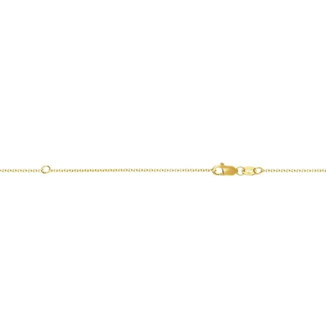Royal Chain ERDRF025-18 18 in. 14K Yellow Gold Extendable Round Cable ...