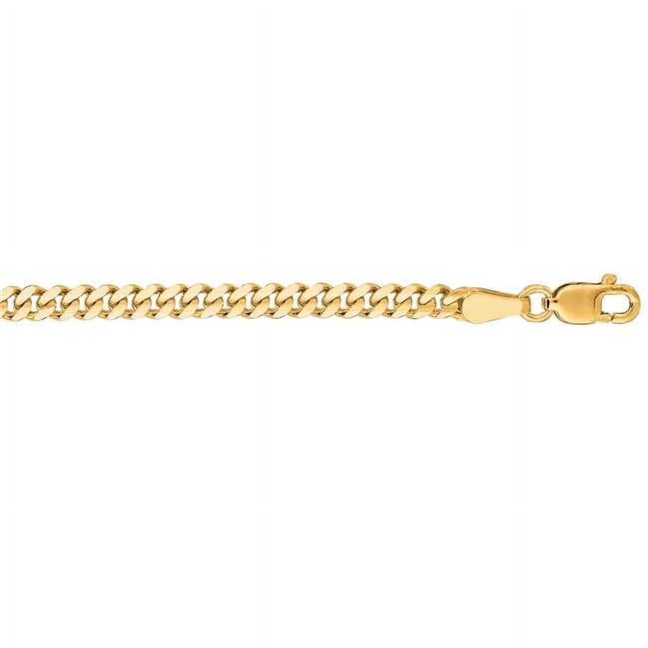 Royal Chain GR080-30 30 in. 14K Yellow Gold Gourmette Chain with ...