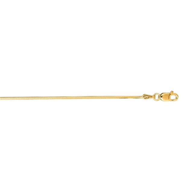 Royal Chain OCT2-16 16 in. 14K Yellow Gold Octagonal Snake Chain with ...