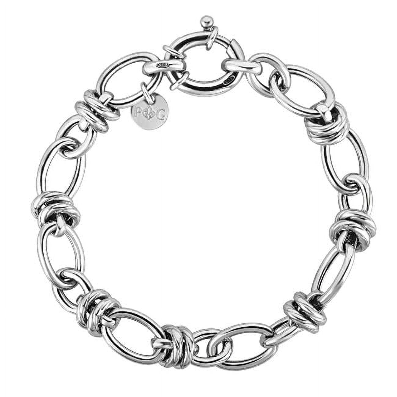 Royal Chain PGBRC5041-0775 7.75 in. Sterling Silver White Polished ...