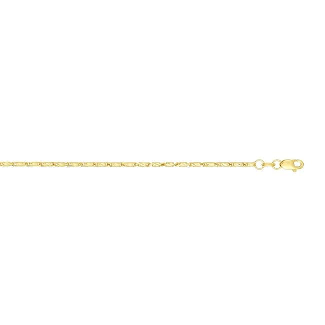 Royal Chain RC7071-22 14K Yellow Gold Lumina Chain with Lobster Clasp ...