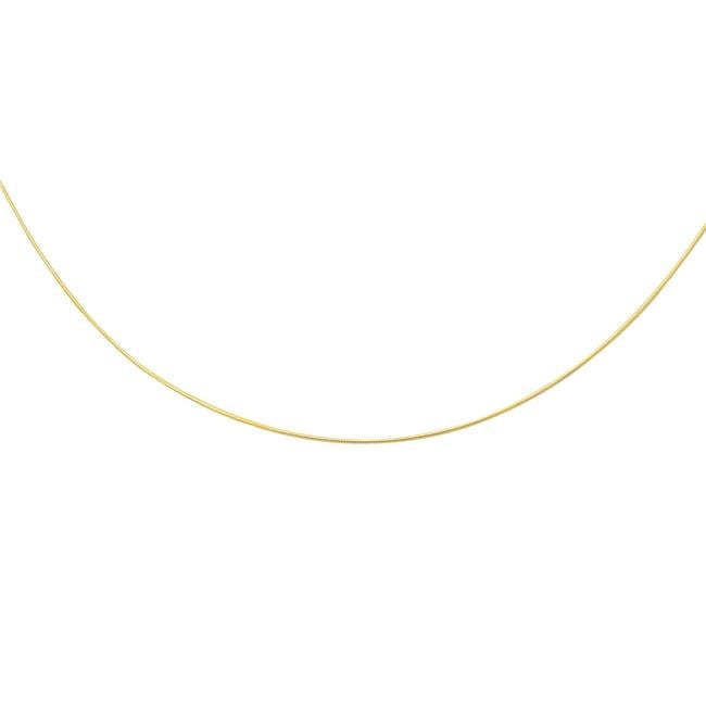 Royal Chain ROMD-18 18 in. 14K Yellow Gold Round Omega Chain with Pear ...