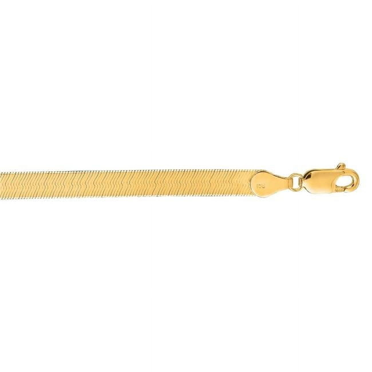 Royal Chain SF060-07 7 in. 14K Yellow Gold Imperial Herringbone Chain ...