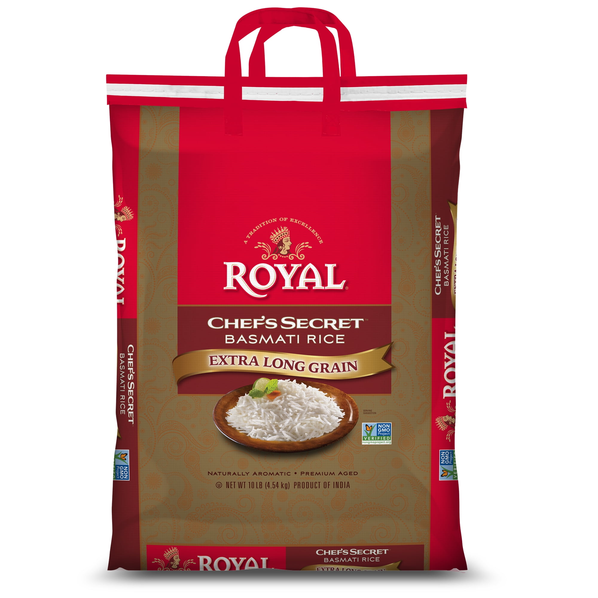Royal Chef's Secret Extra Long Grain Basmati Rice, 10 Lb Bag - Walmart.com