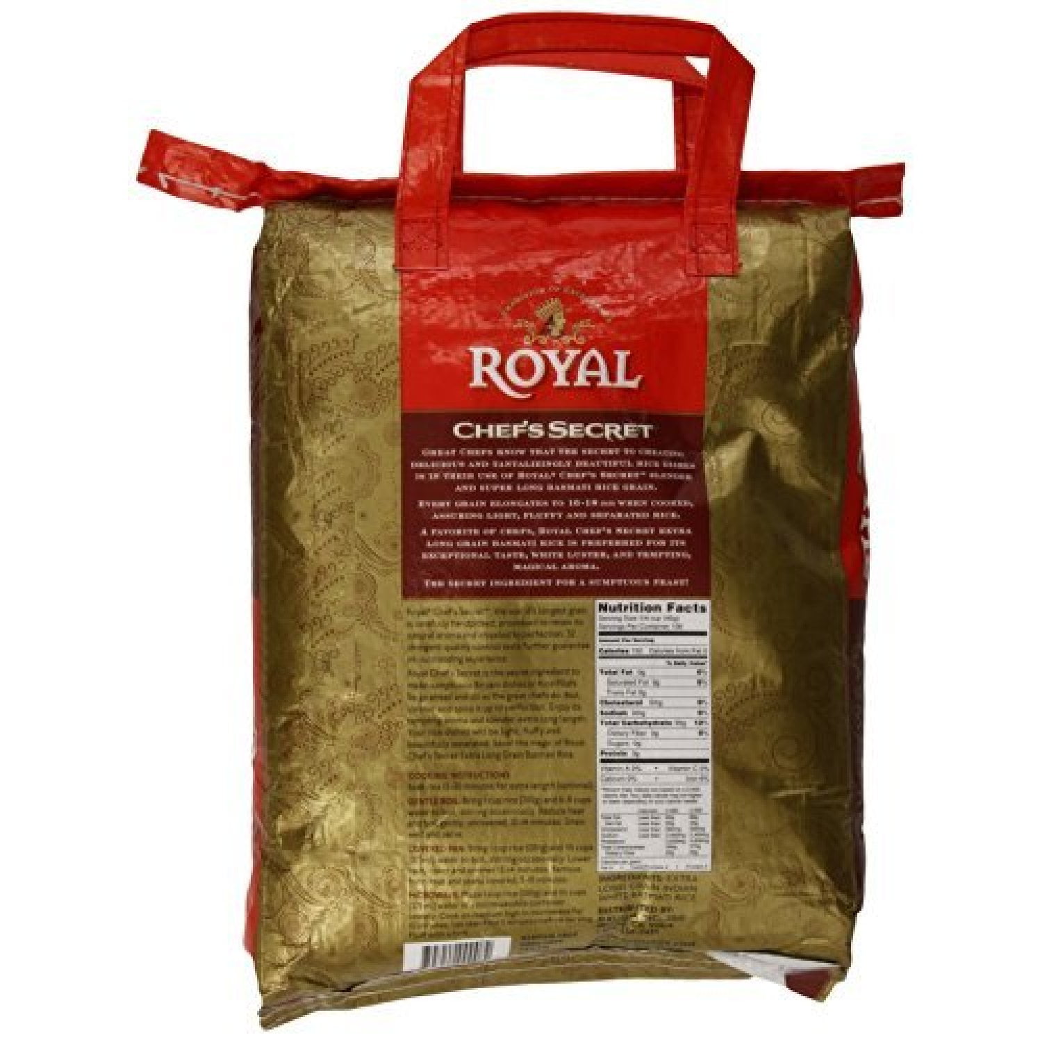 Royal Chef's Secret Extra Long Grain Basmati Rice, 10 Pound - PACK OF 2 ...