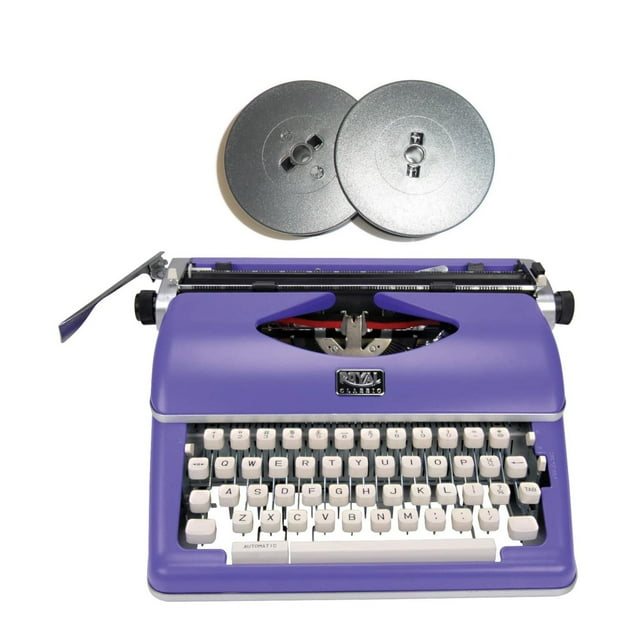 Royal Classic Retro Manual Typewriter (Purple) with Extra Ribbons ...